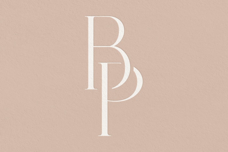 BP | Contemporary Wedding Monogram, Modern Monogram, Wedding Initials ...