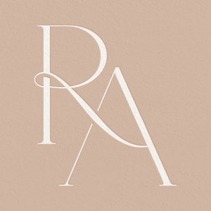 RA | Contemporary Wedding Monogram, Modern Monogram, Wedding Initials ...