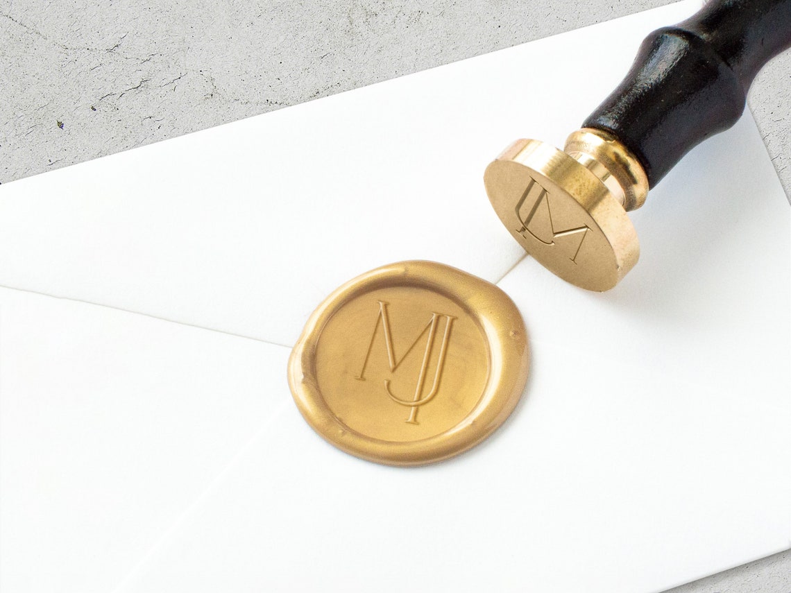 Contemporary Wedding Monogram, Modern Monogram, Wedding Initials ...