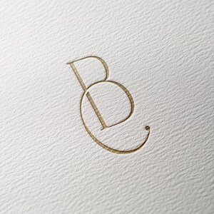 BC | Contemporary Wedding Monogram, Modern Monogram, Wedding Initials ...