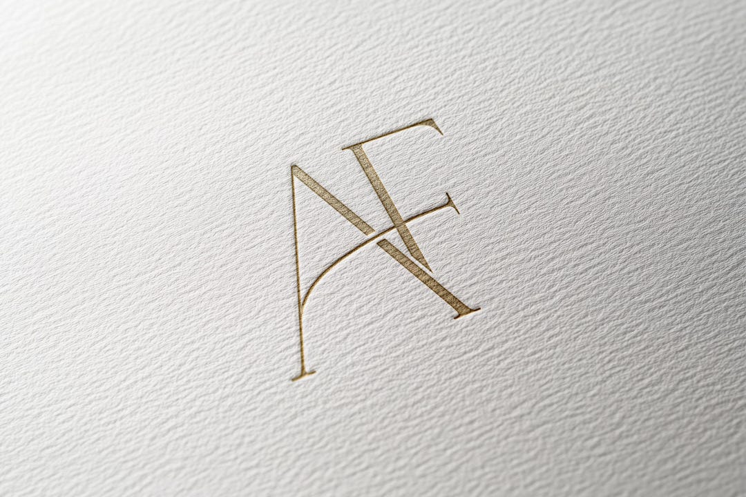 AF | Contemporary Wedding Monogram, Modern Monogram, Wedding Initials ...