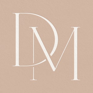 DM | Contemporary Wedding Monogram, Modern Monogram, Wedding Initials ...
