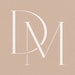 DM | Contemporary Wedding Monogram, Modern Monogram, Wedding Initials ...