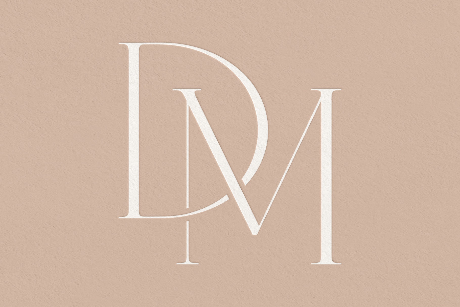 DM | Contemporary Wedding Monogram, Modern Monogram, Wedding Initials ...