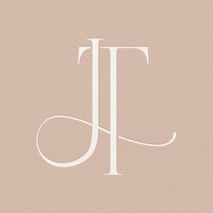JT | Contemporary Wedding Monogram, Modern Monogram, Wedding Initials ...