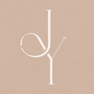 JY | Contemporary Wedding Monogram, Modern Monogram, Wedding Initials ...