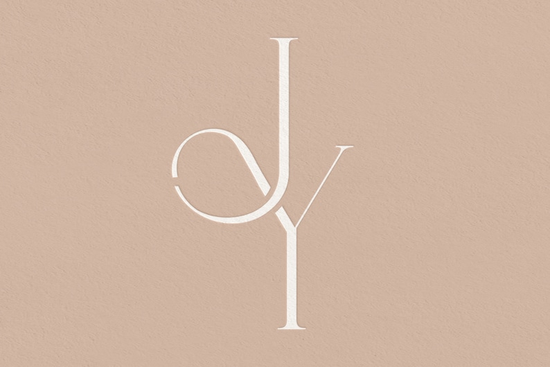 JY | Contemporary Wedding Monogram, Modern Monogram, Wedding Initials ...