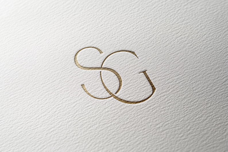 SG | Contemporary Wedding Monogram, Modern Monogram, Wedding Initials ...
