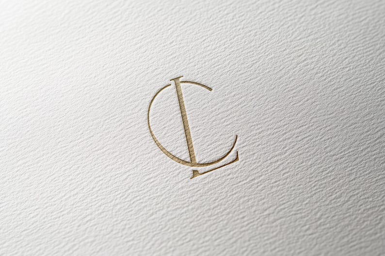CL | Contemporary Wedding Monogram, Modern Monogram, Wedding Initials ...
