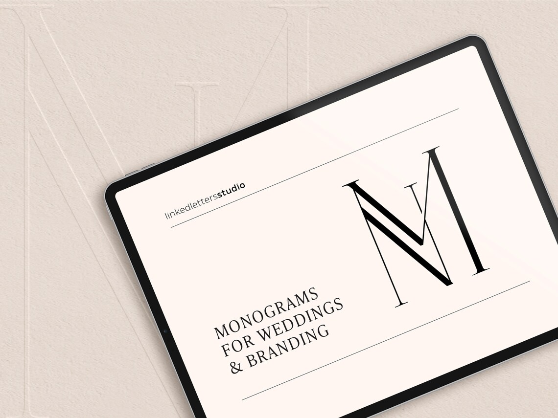 MN | Contemporary Wedding Monogram, Modern Monogram, Wedding Initials ...
