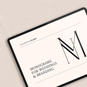 MN | Contemporary Wedding Monogram, Modern Monogram, Wedding Initials ...