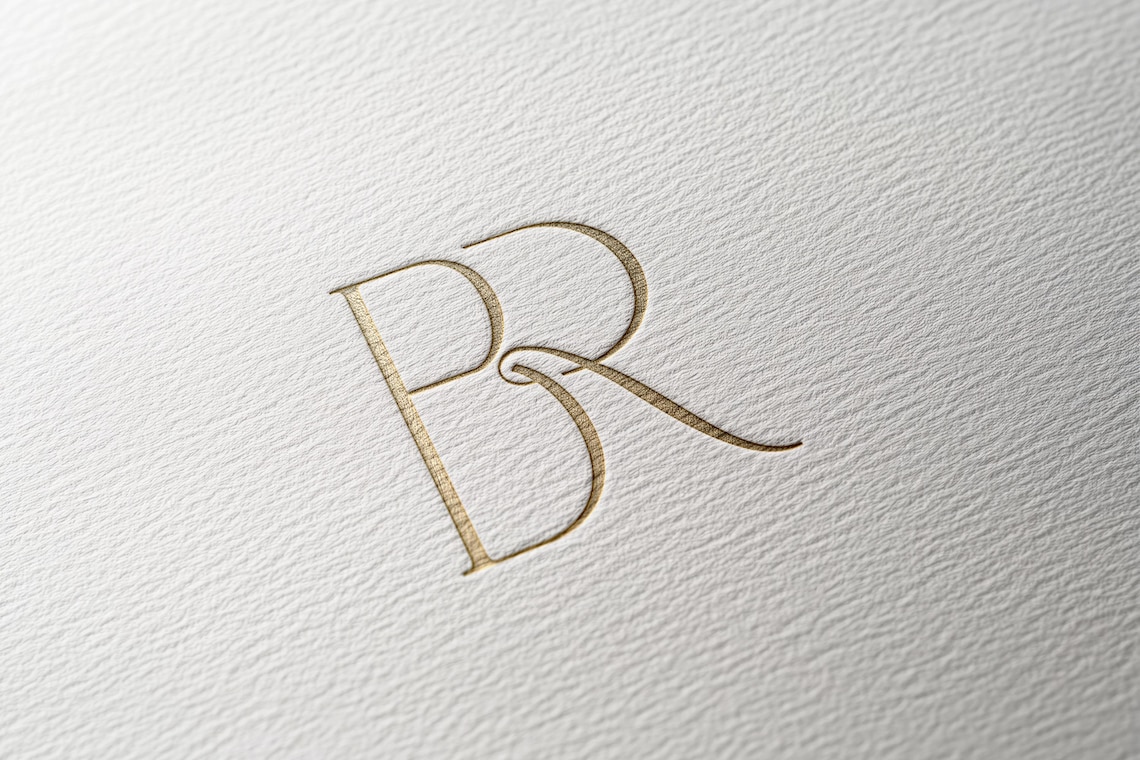 BR | Contemporary Wedding Monogram, Modern Monogram, Wedding Initials ...