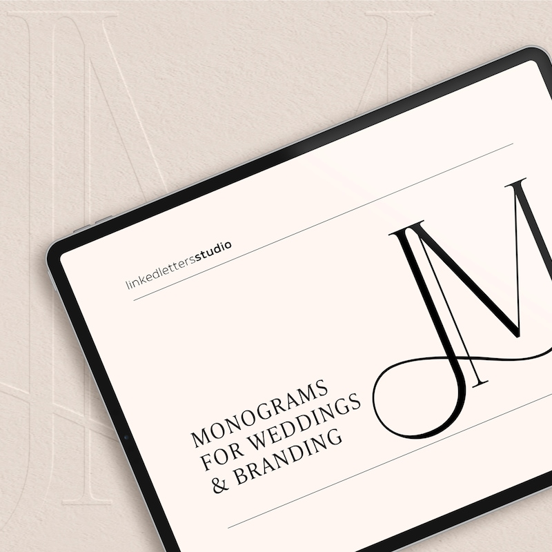 Modern Wedding Logo - Etsy