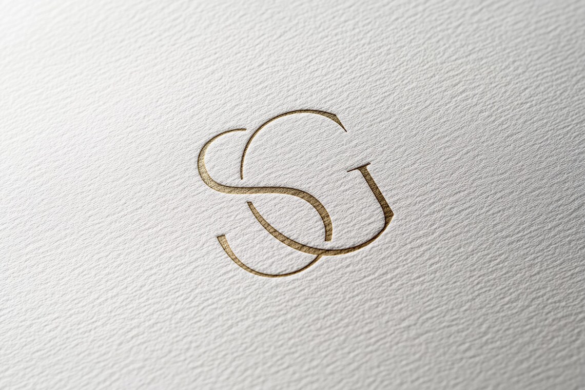 SG | Contemporary Wedding Monogram, Modern Monogram, Wedding Initials ...