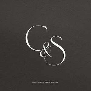 CS | Seraph - Stylish Wedding Monogram, Wedding Initials, Premade Logo ...