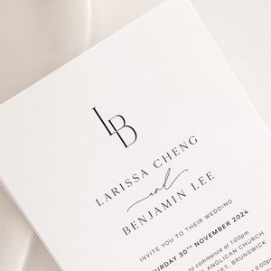 LB | Contemporary Wedding Monogram, Modern Monogram, Wedding Initials ...