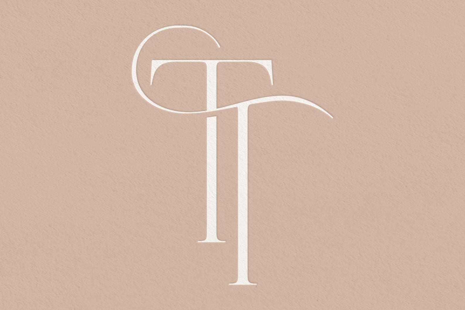 TT | Contemporary Wedding Monogram, Modern Monogram, Wedding Initials ...