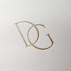 DG | Contemporary Wedding Monogram, Modern Monogram, Wedding Initials ...