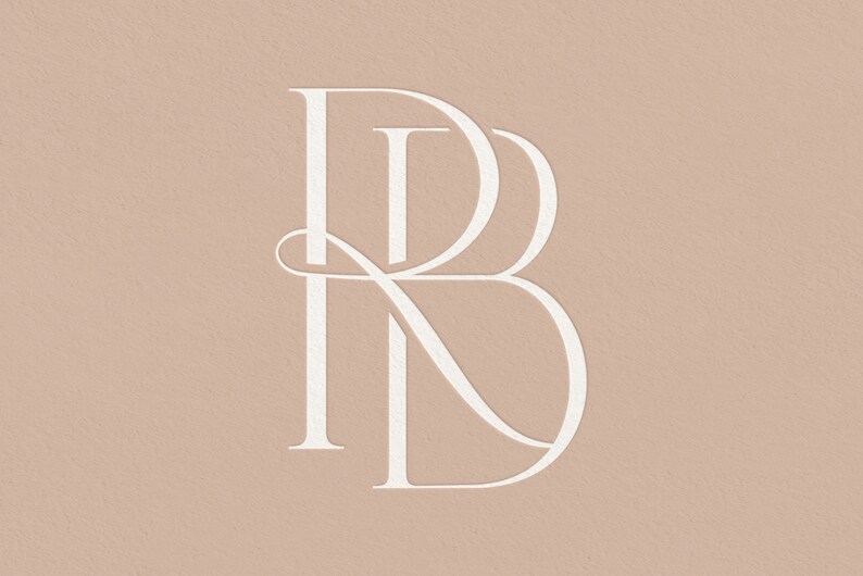 RB | Contemporary Wedding Monogram, Modern Monogram, Wedding Initials ...