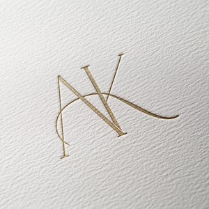 AK | Contemporary Wedding Monogram, Modern Monogram, Wedding Initials ...
