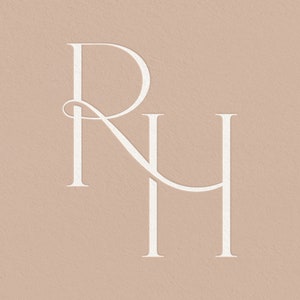 RH | Contemporary Wedding Monogram, Modern Monogram, Wedding Initials ...
