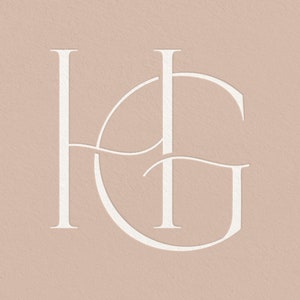 HG | Contemporary Wedding Monogram, Modern Monogram, Wedding Initials ...