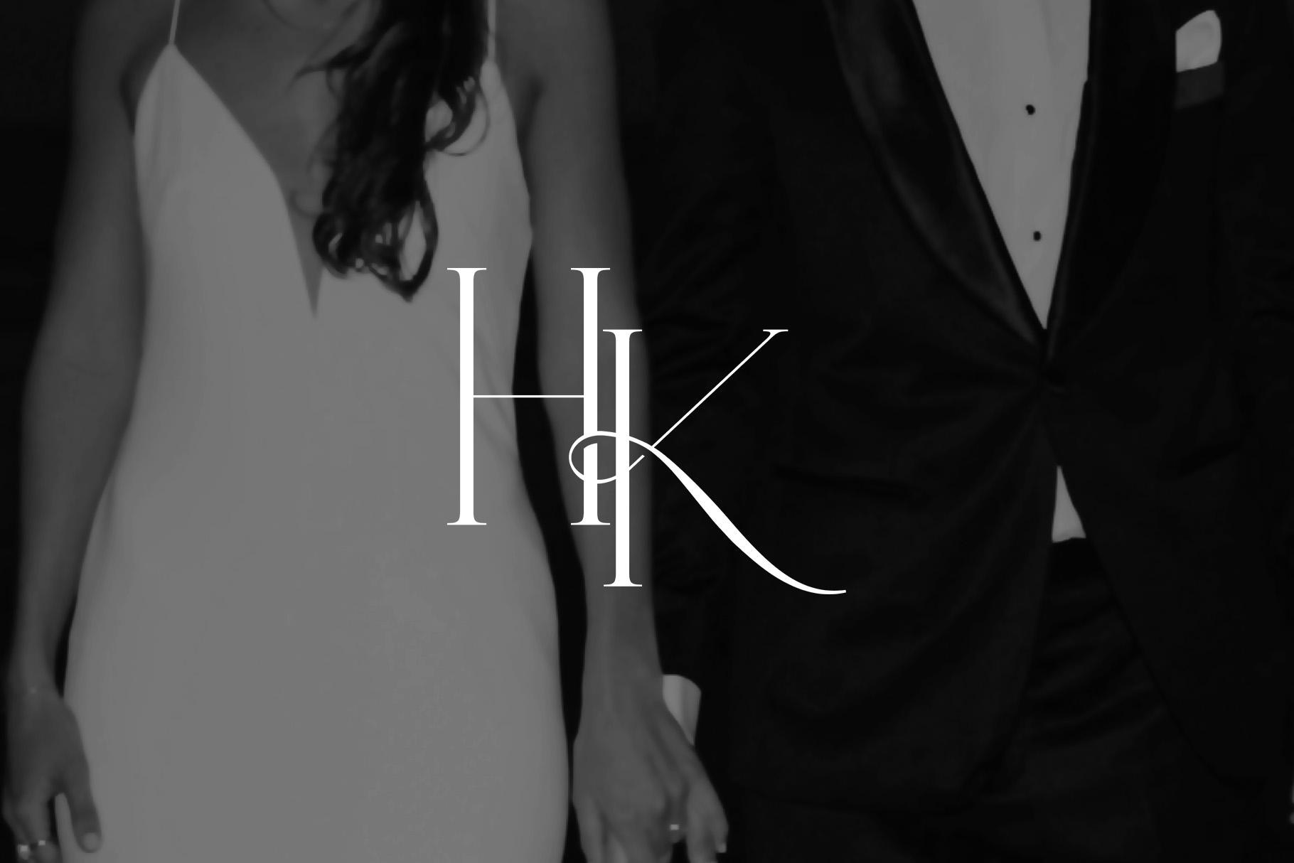 Contemporary Wedding Monogram, Modern Monogram, Wedding Initials ...