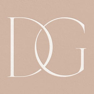 DG Contemporary Wedding Monogram, Modern Monogram, Wedding Initials ...