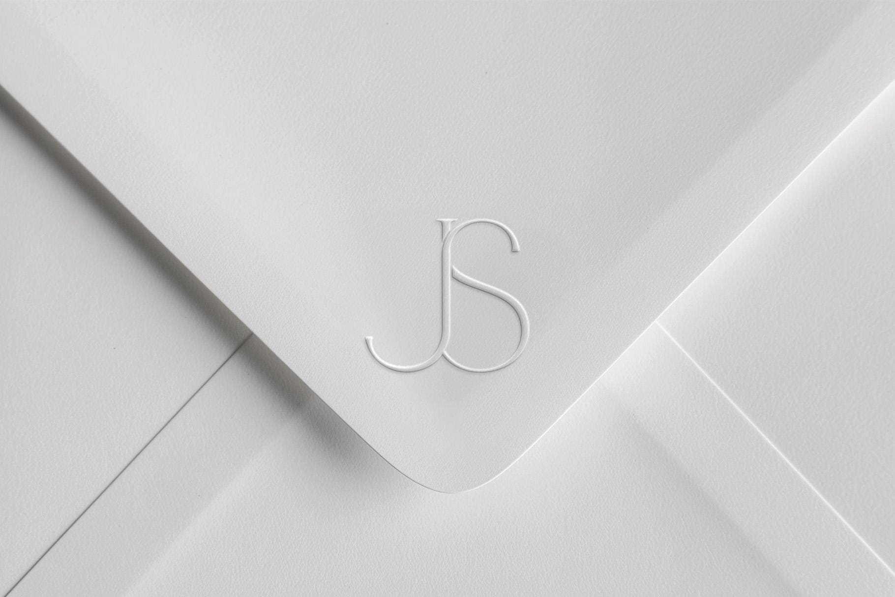 Contemporary Wedding Monogram, Modern Monogram, Wedding Initials ...