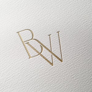 BW - Contemporary Wedding Monogram, Modern Monogram, Wedding Initials ...