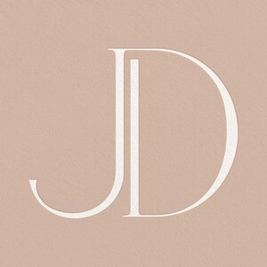 JD | Contemporary Wedding Monogram, Modern Monogram, Wedding Initials ...