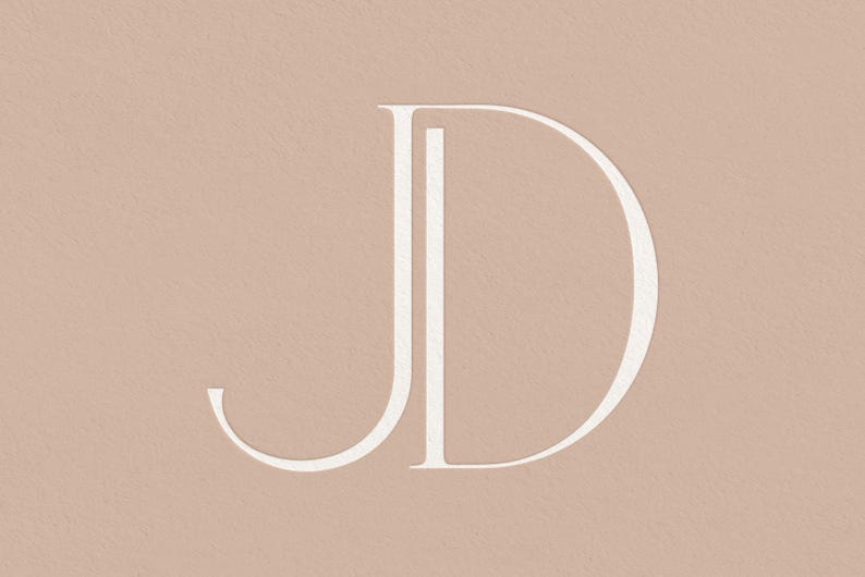 JD | Contemporary Wedding Monogram, Modern Monogram, Wedding Initials ...