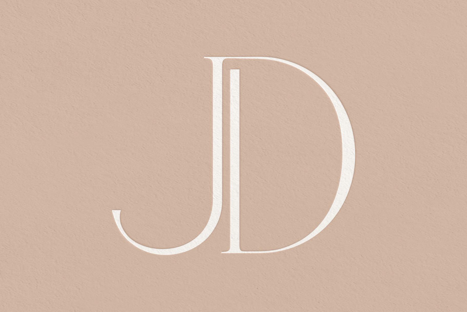 JD | Contemporary Wedding Monogram, Modern Monogram, Wedding Initials ...