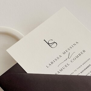 LS | Contemporary Wedding Monogram, Modern Monogram, Wedding Initials ...