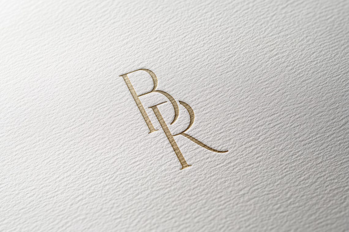 BR | Contemporary Wedding Monogram, Modern Monogram, Wedding Initials ...