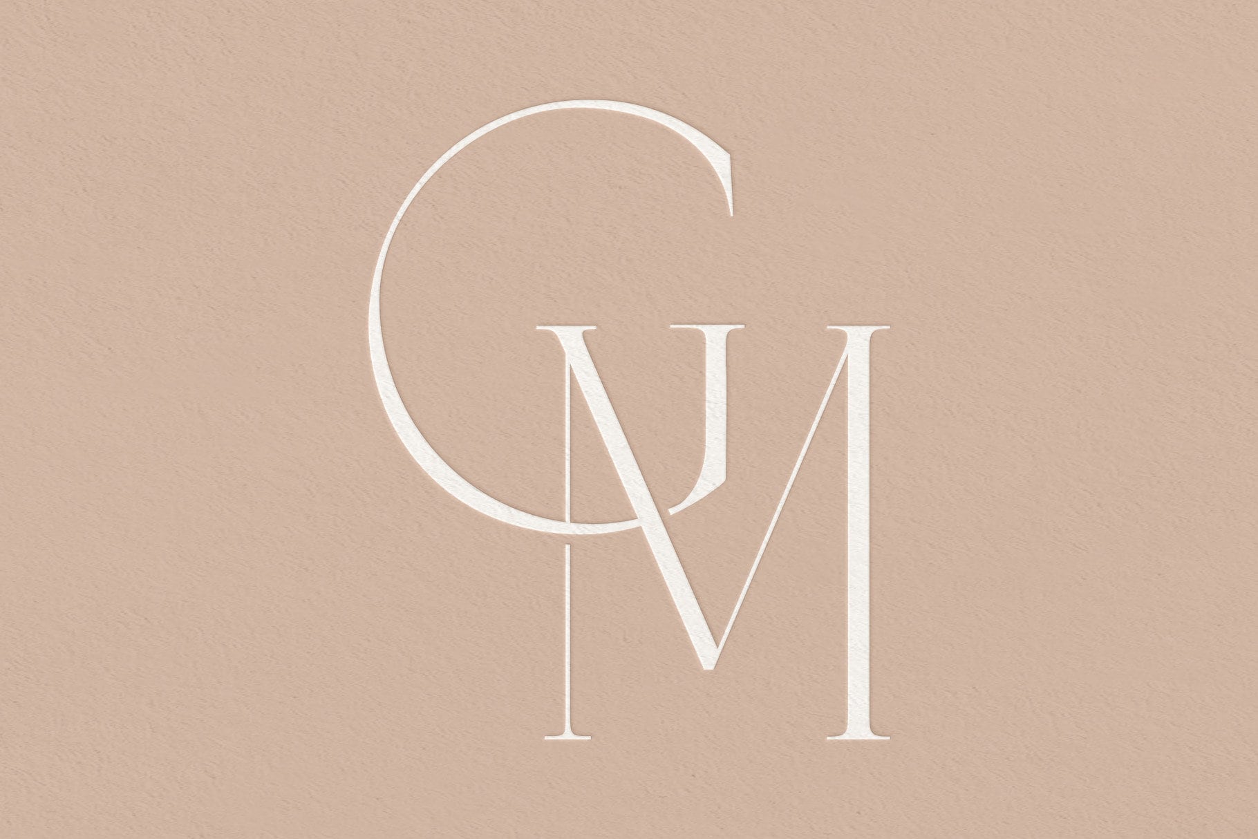 GM | Contemporary Wedding Monogram, Modern Monogram, Wedding Initials ...