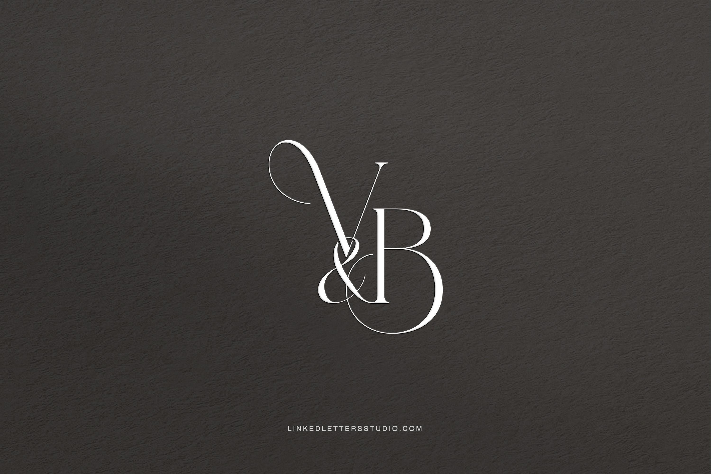 VB | Seraph - Stylish Wedding Monogram, Wedding Initials, Premade Logo ...