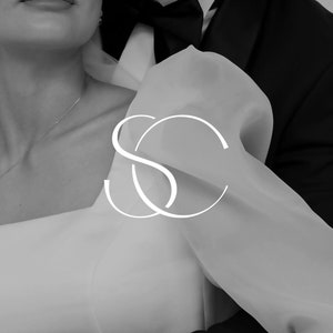 SC | Contemporary Wedding Monogram, Modern Monogram, Wedding Initials ...