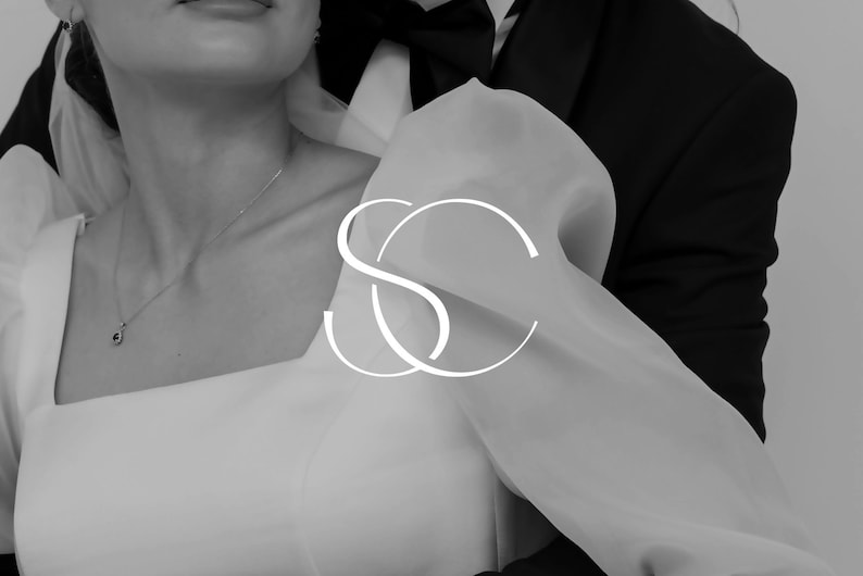 SC | Contemporary Wedding Monogram, Modern Monogram, Wedding Initials ...