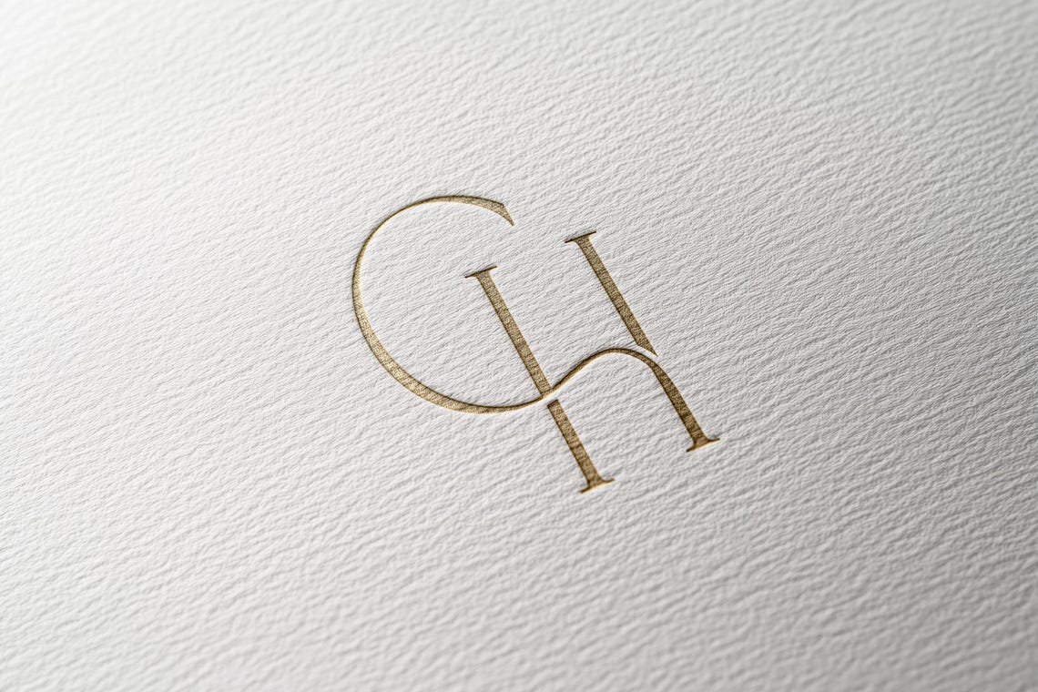 CH | Contemporary Wedding Monogram, Modern Monogram, Wedding Initials ...