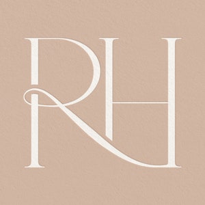 RH | Contemporary Wedding Monogram, Modern Monogram, Wedding Initials ...