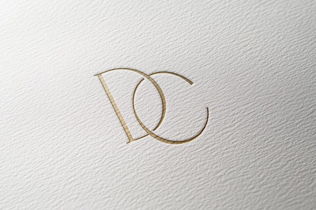 DC | Contemporary Wedding Monogram, Modern Monogram, Wedding Initials ...
