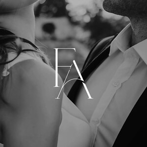 FA | Contemporary Wedding Monogram, Modern Monogram, Wedding Initials ...