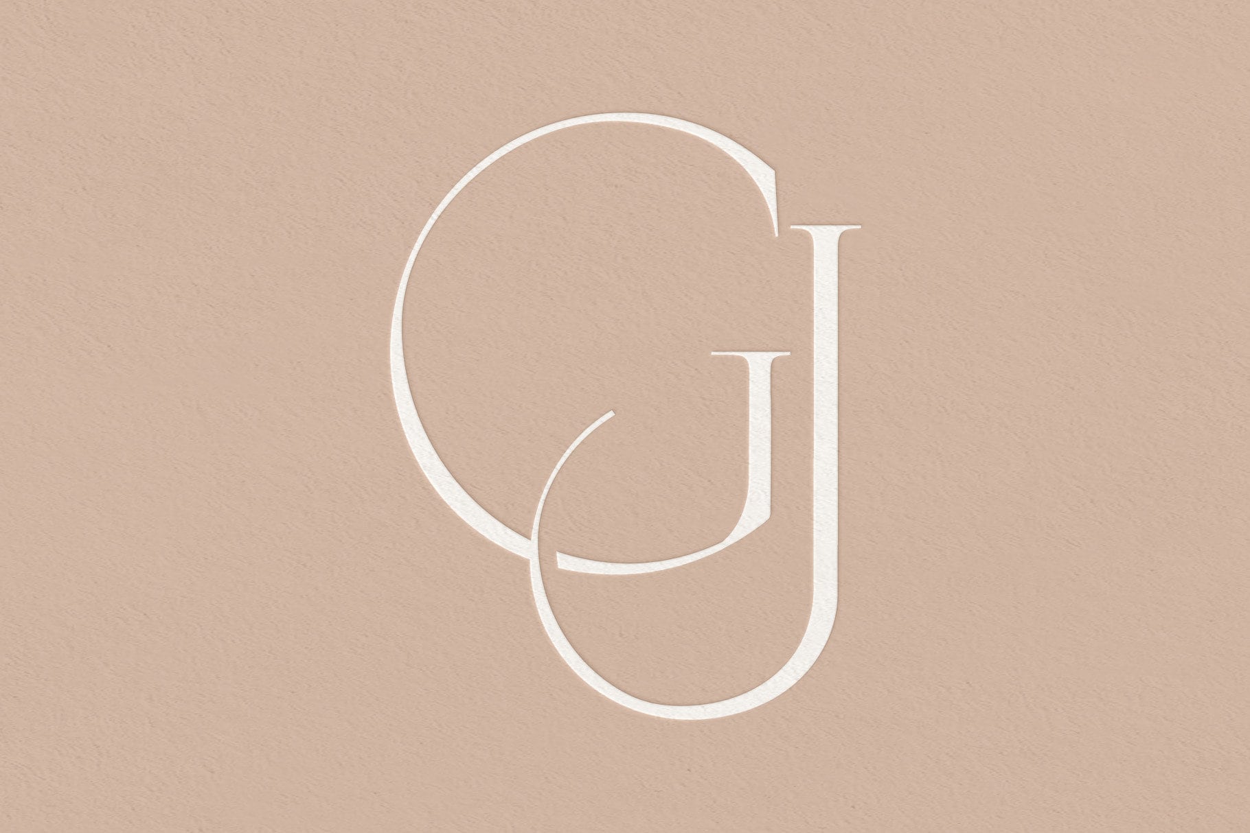 GJ | Contemporary Wedding Monogram, Modern Monogram, Wedding Initials ...