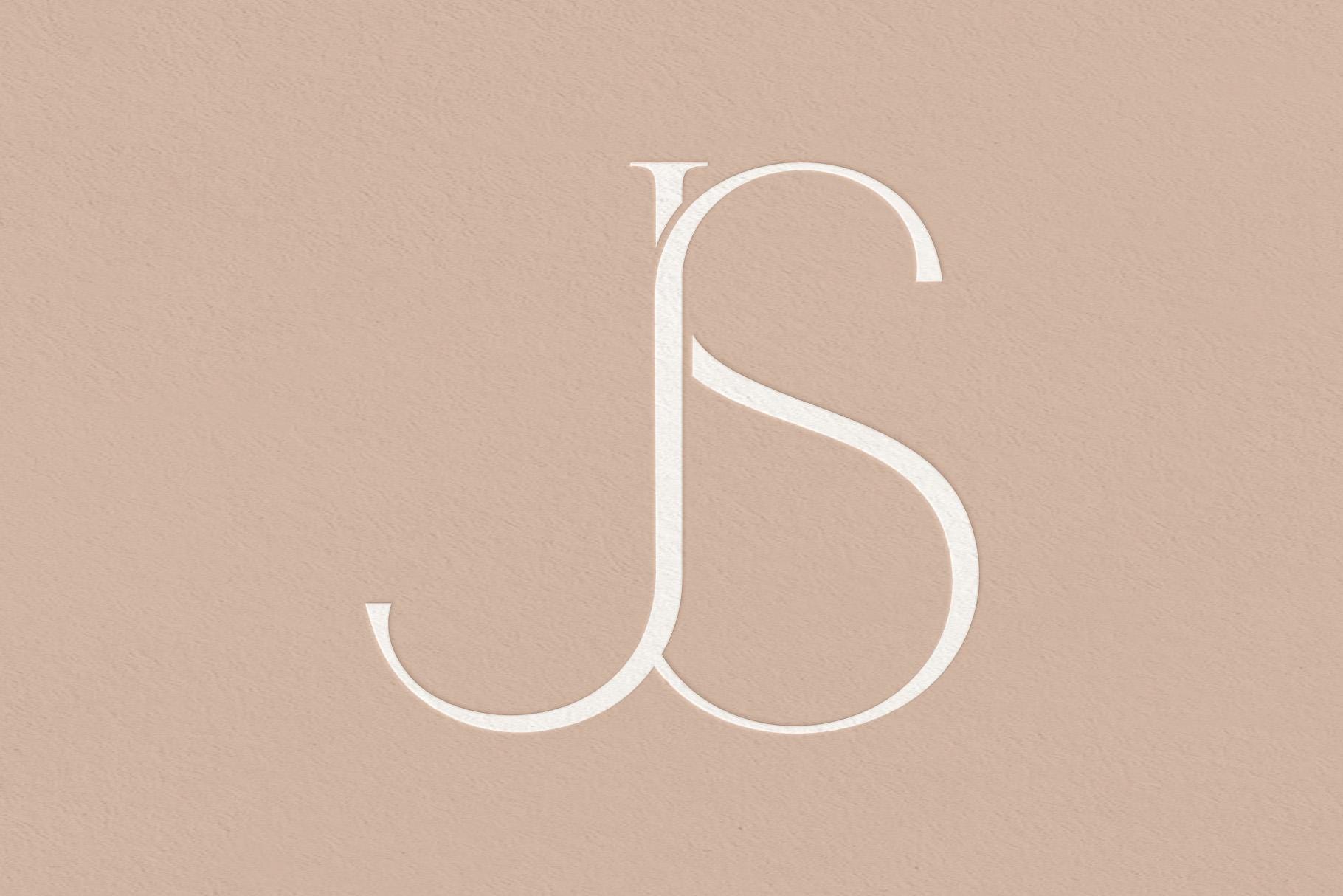 Contemporary Wedding Monogram, Modern Monogram, Wedding Initials ...