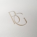 BG | Contemporary Wedding Monogram, Modern Monogram, Wedding Initials ...