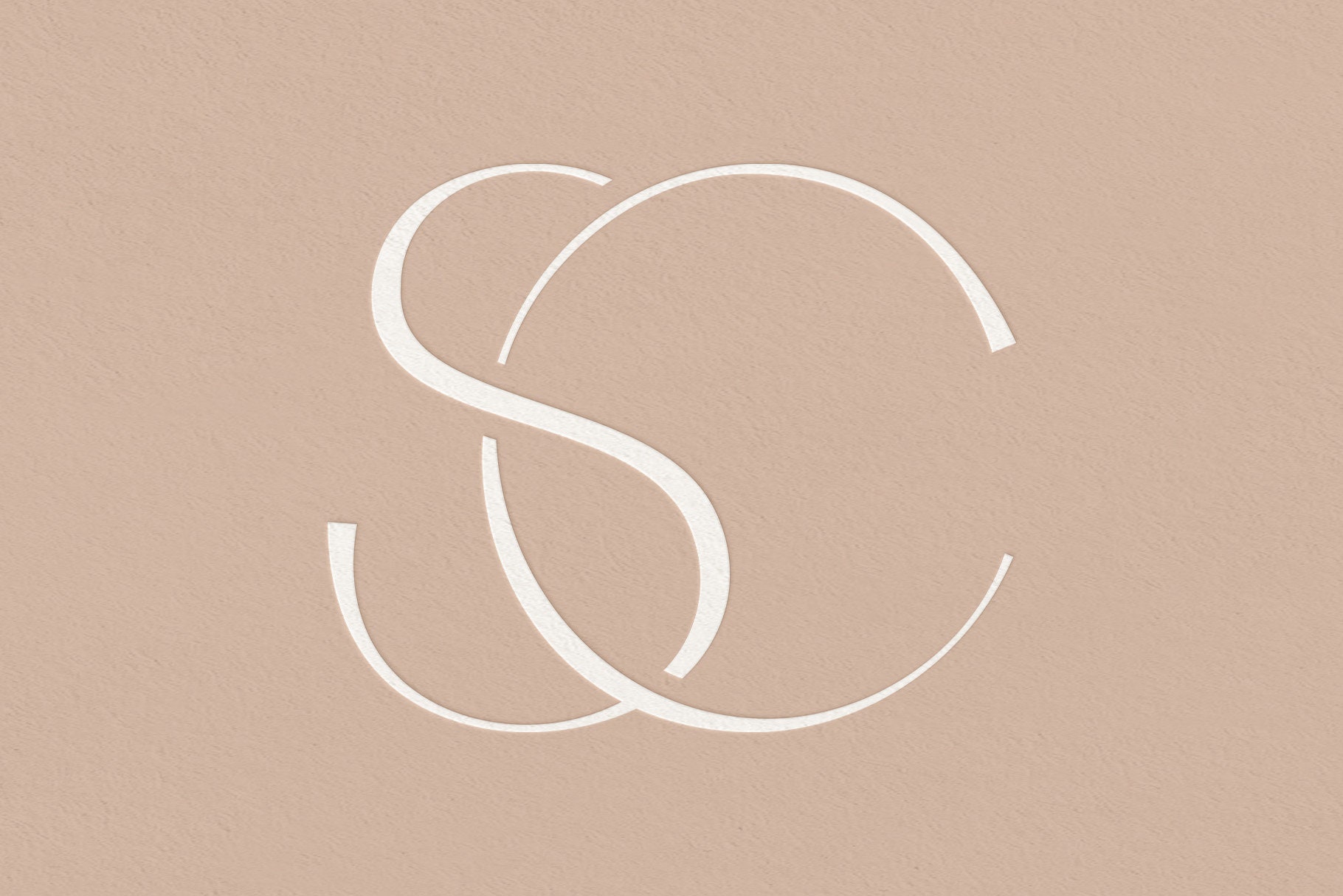 SC | Contemporary Wedding Monogram, Modern Monogram, Wedding Initials ...
