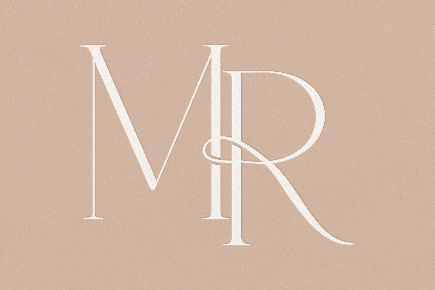 MR | Contemporary Wedding Monogram, Modern Monogram, Wedding Initials ...