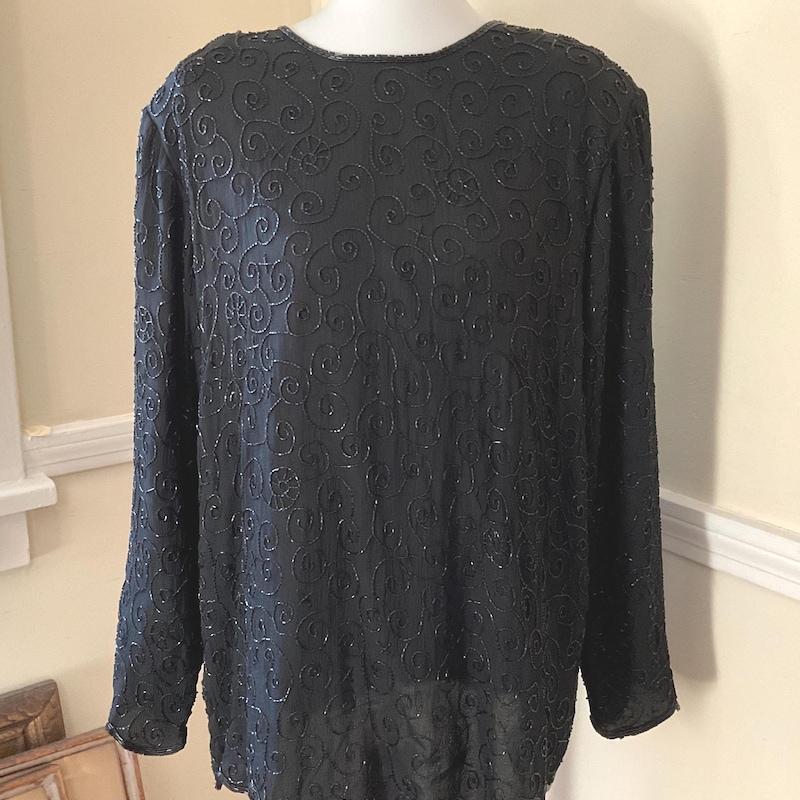 Black Formal Evening Tops - Etsy