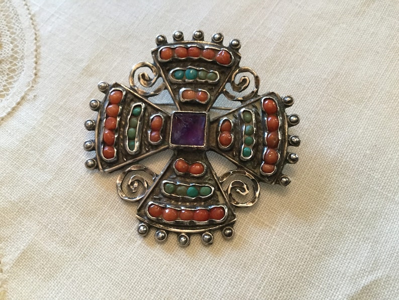 Vintage MATL Matilde Poulat Ricardo Salas Signed Brooch - Etsy